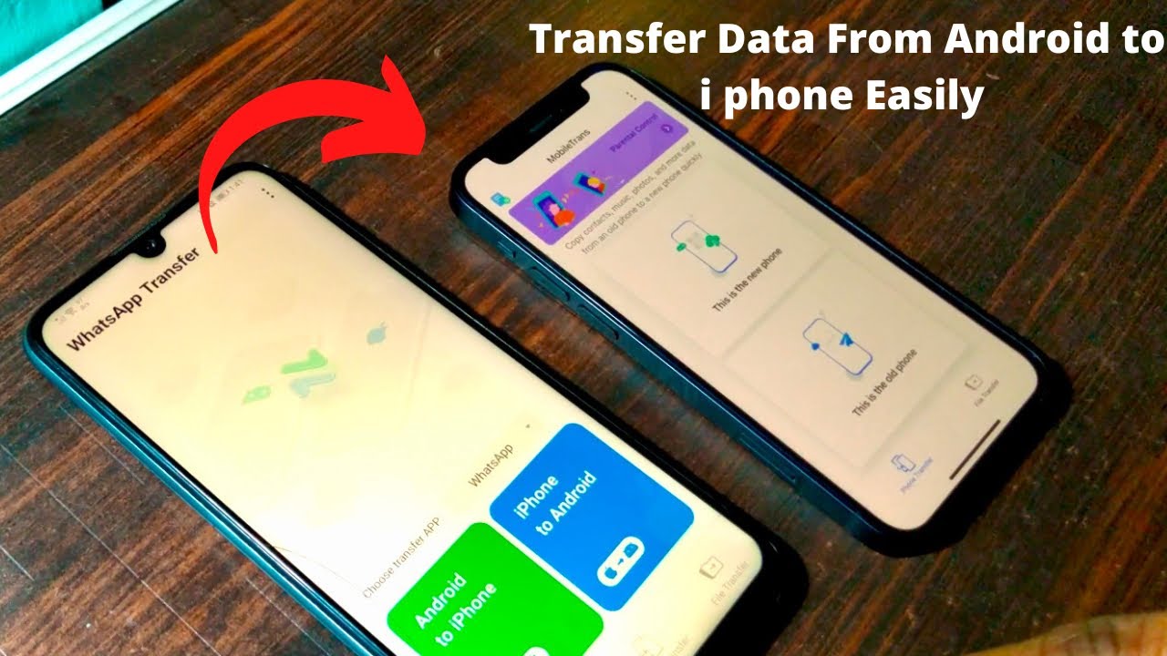 Transfer Data From Android To Iphone Wirelessly Youtube
