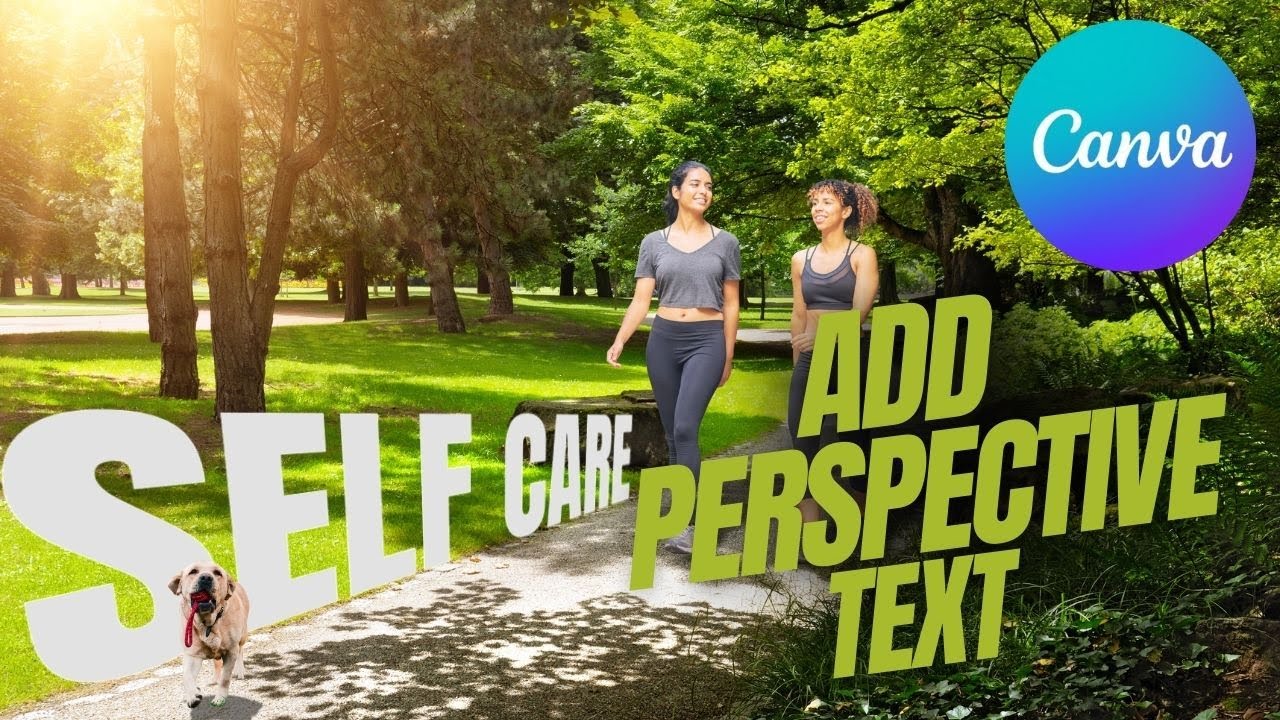 How To Add Perspective Text In Canva Transform Image App Youtube