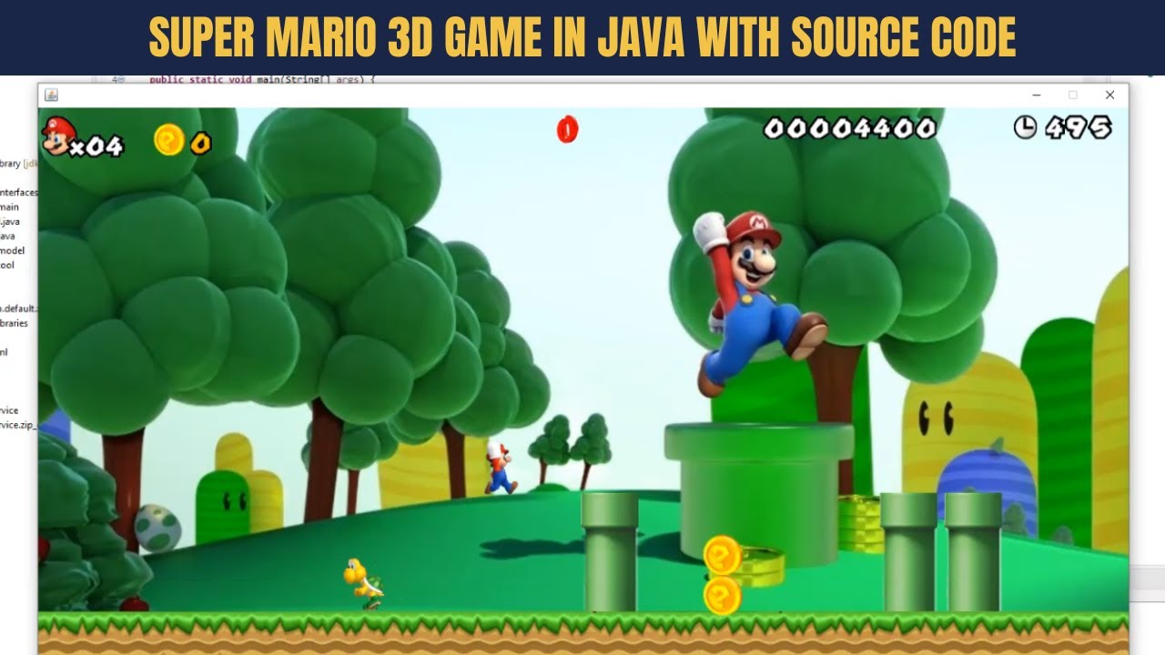 Super Mario 3d Game In Java With Source Code Thinkswithyou Youtube