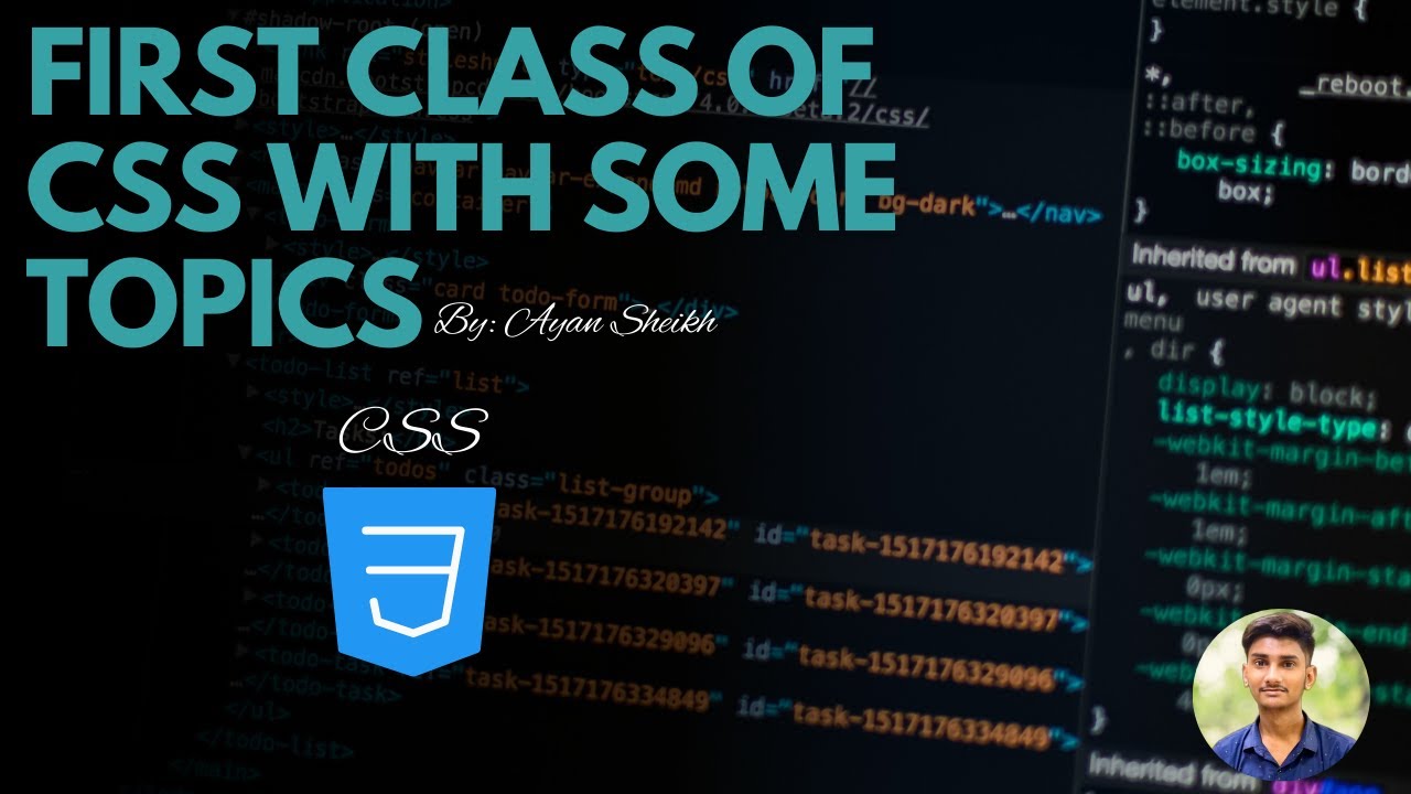 Basic Css For Beginners Class 1 Youtube