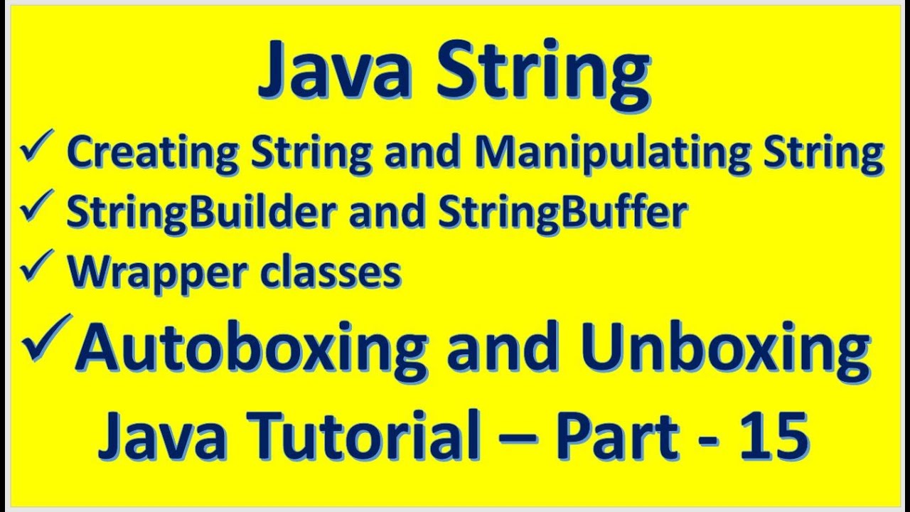 String Wrapper Java At Patrick Oala Rarua Blog