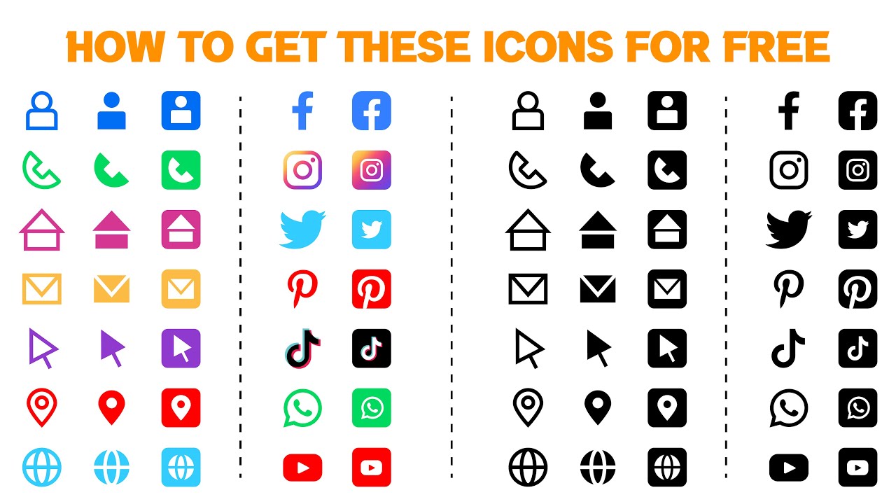 Get Free Social Media Icons In Adobe Illustrator How To Create Social