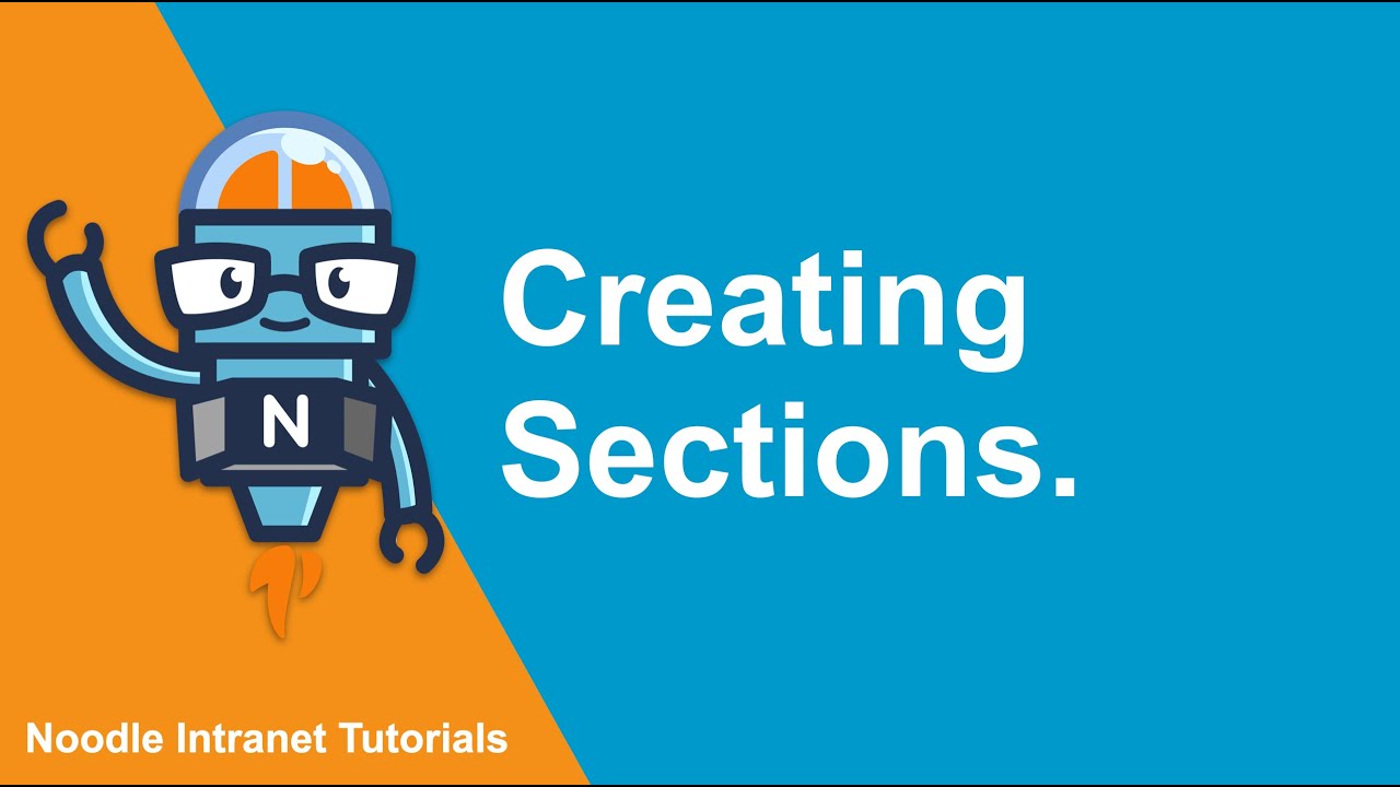Creating Sections Youtube