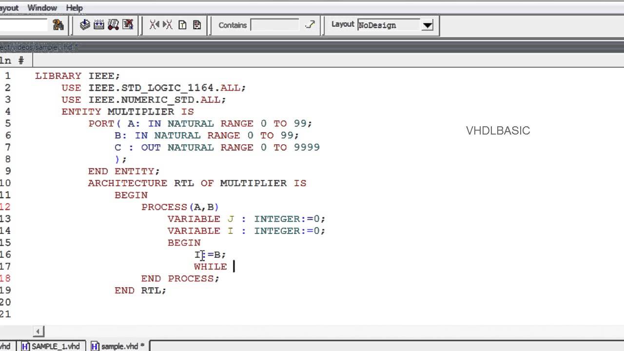 Vhdl Basic Tutorial For Loop And While Loop Youtube