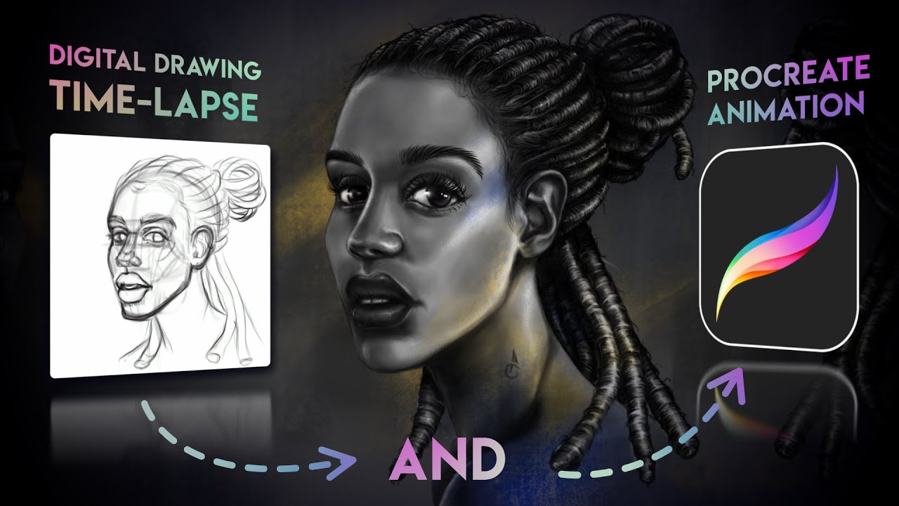 Procreate 5 Digital Drawing Time Lapse Animation Youtube