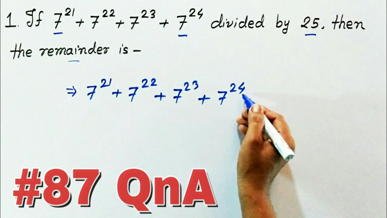 87 Qna Maths Questions Answers In Hindi Youtube