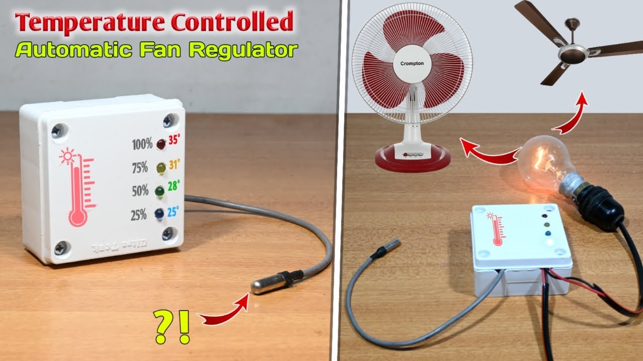 How To Make Temperature Based Fan Speed Controller Automatic Fan