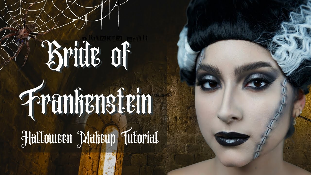 Bride Of Frankenstein Halloween Makeup Tutorial Youtube