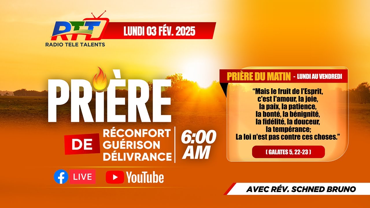 Priere Du Matin Bondye Se Lavi Nou Lundi 3 Fevrier 2025 P Bruno