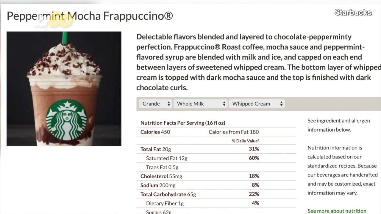 Starbucks Caramel Frappuccino Bottled Nutrition At Janet Simmons Blog