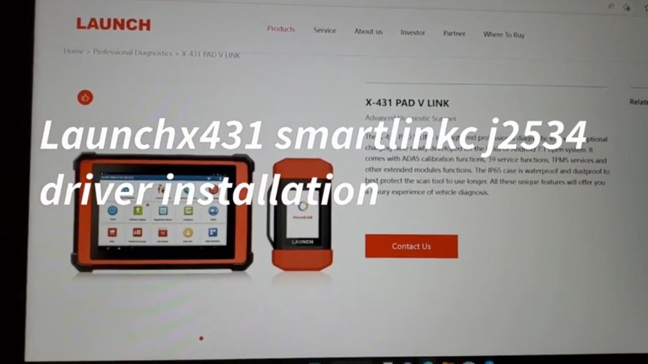 Launch X431 Smartlink C J2534 Driver Installation Youtube