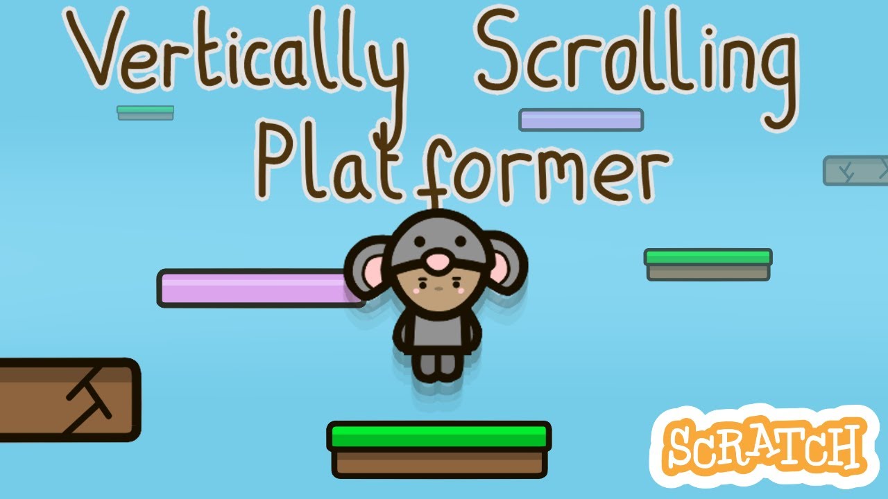 Scratch Beginner S Tutorial Vertically Scrolling Platformer Youtube