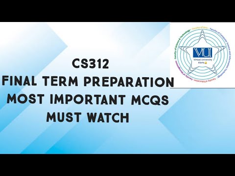 Cs312 Final Term Preparation Important Mcqs Cs312 Final Term