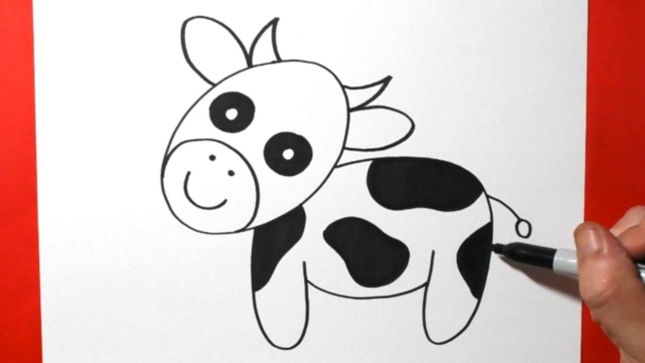 Easy To Draw Cartoon Baby Cow