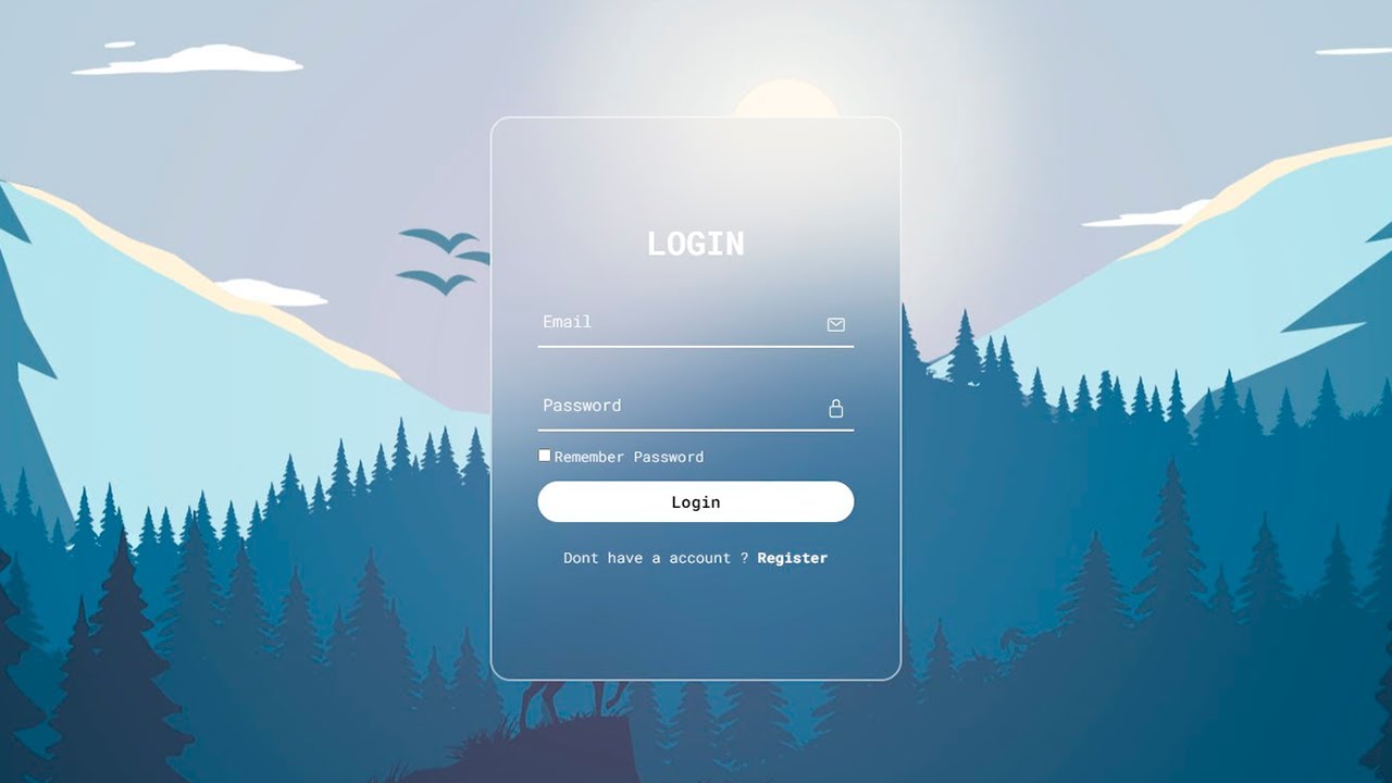 Simple Login Form Made Using Html Css Codershub Youtube