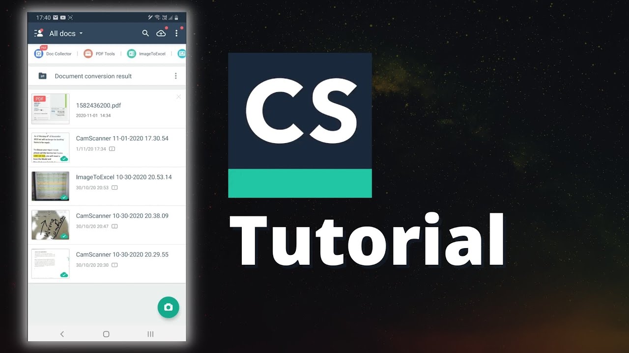 How To Use Camscanner To Scan Documents Complete Tutorial Youtube
