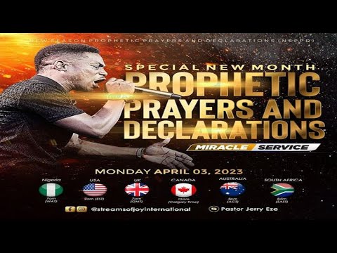 Special New Month Prophetic Prayers And Declaration Miracle Service