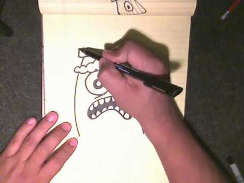 How To Draw A Spraycan With Big Eyes Little Computer People Eyes Youtube