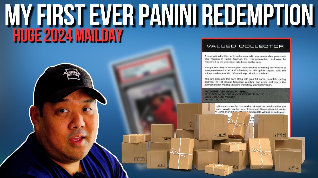 My First Ever Panini Redemption Huge 2024 Mail Day Youtube