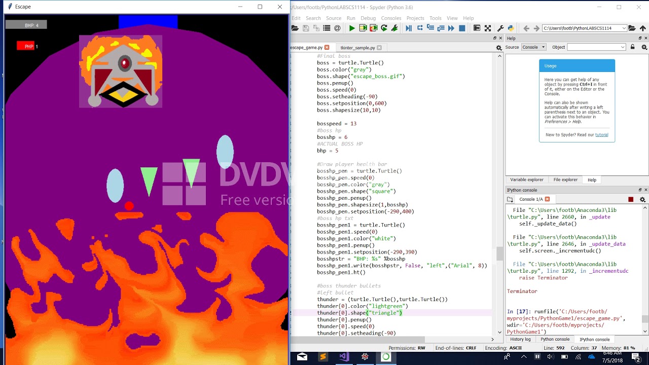 Escape Game Created In Python Updated Youtube