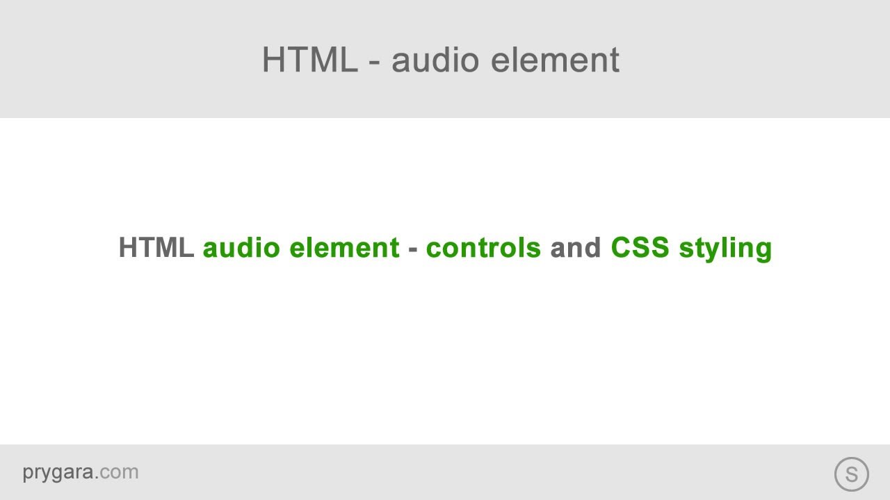 How To Add Audio In Html Css At Ella Byatt Blog