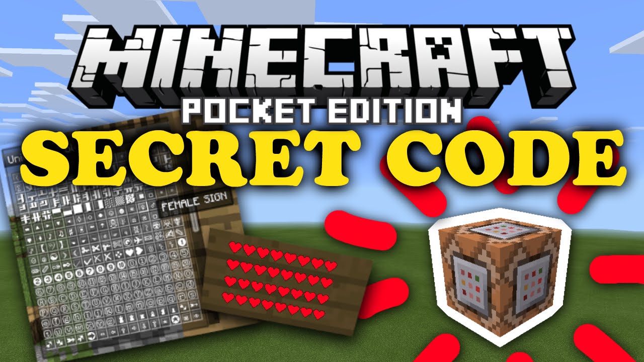Secret Item Commands Minecraft Pe Pocketmine Youtube