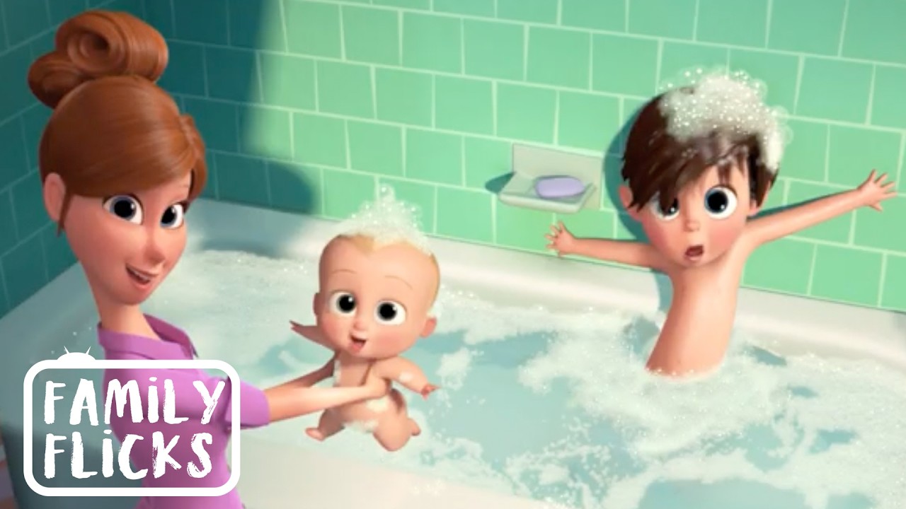 Tim Meets His New Brother For The First Time Boss Baby 2017