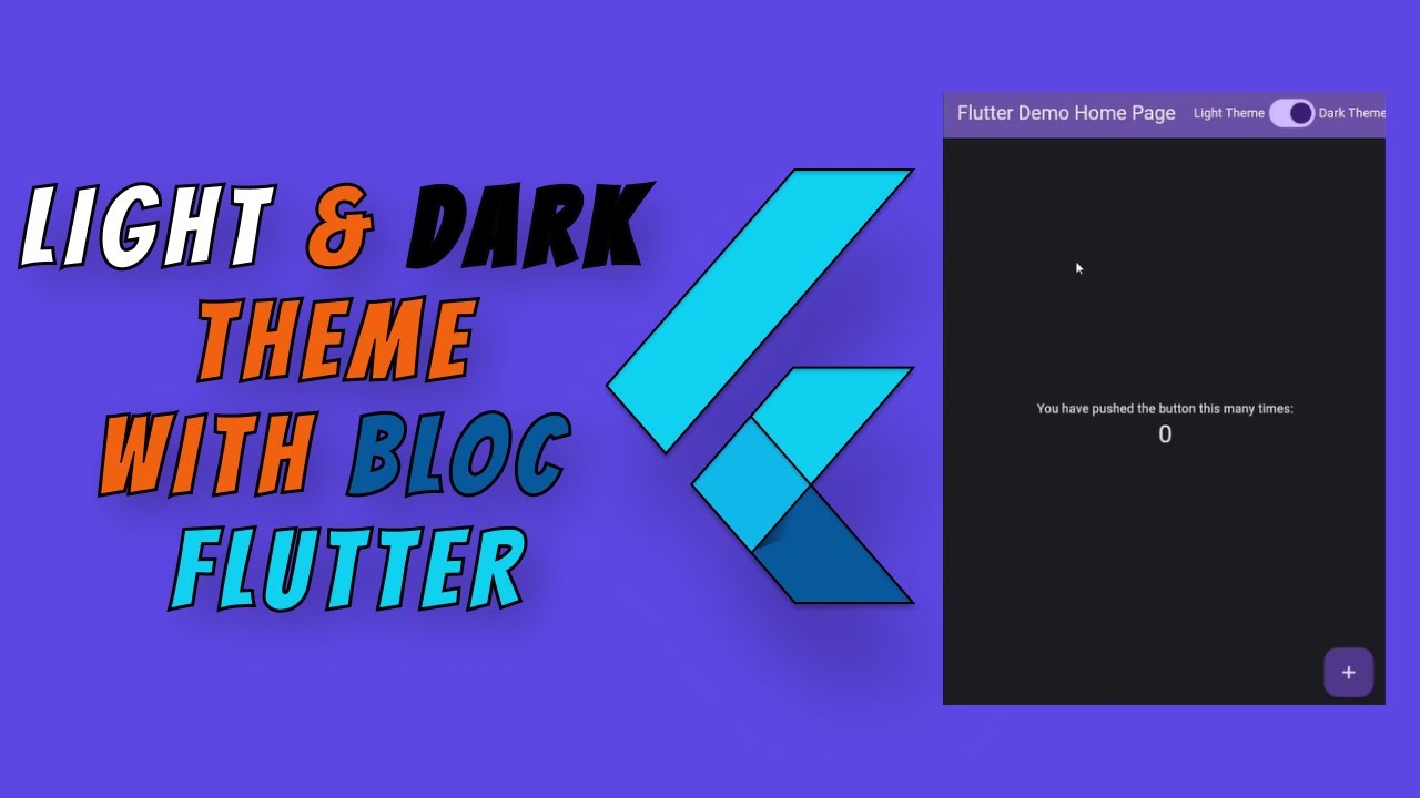 Dark Light Theme With Bloc Flutter Youtube