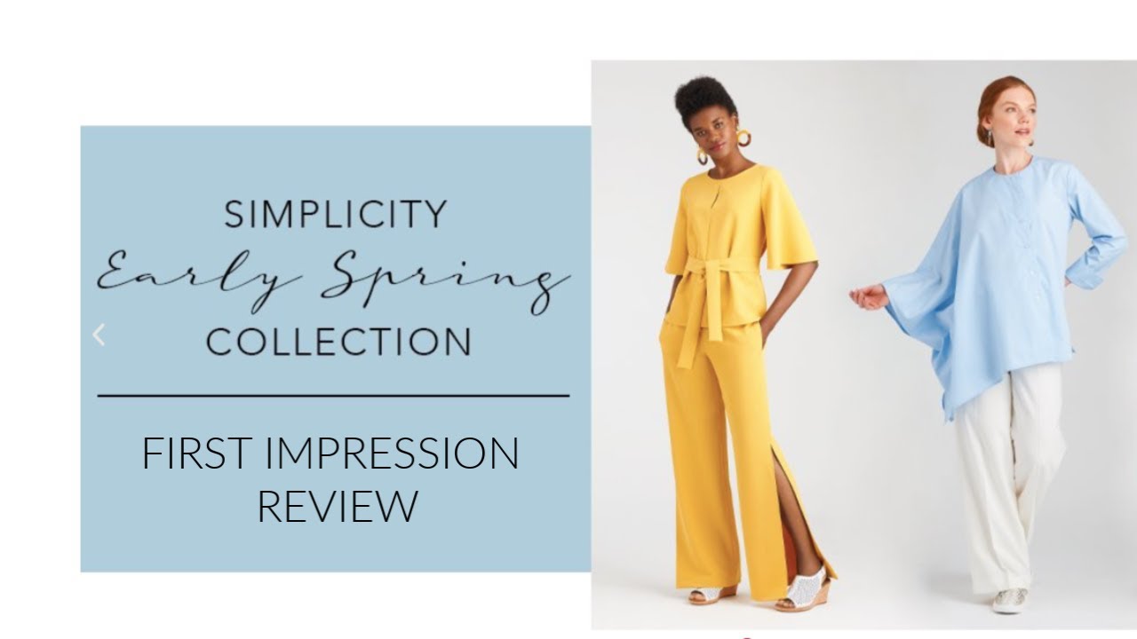Simplicty Sewing Patterns Early Spring 2020 Collection First