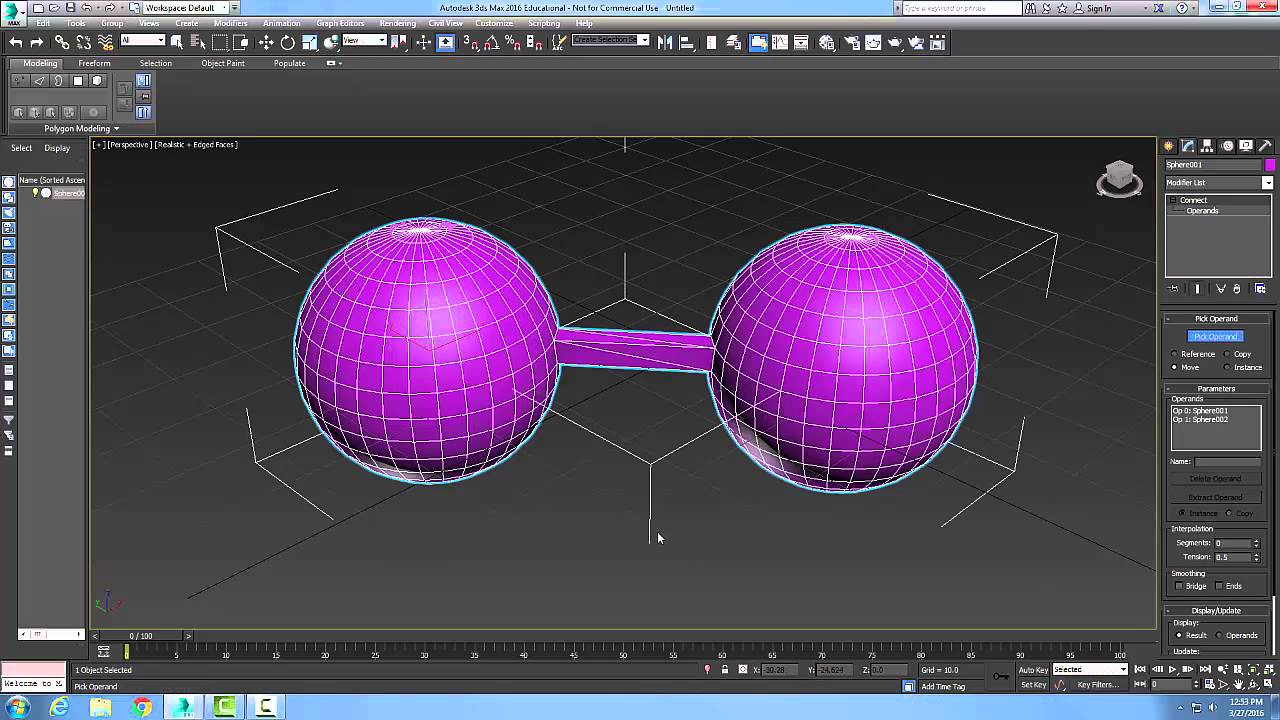 3ds Max 11 13 Compound Objects Connect Youtube