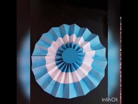 Tutorial Escarapela De Cartulina Youtube