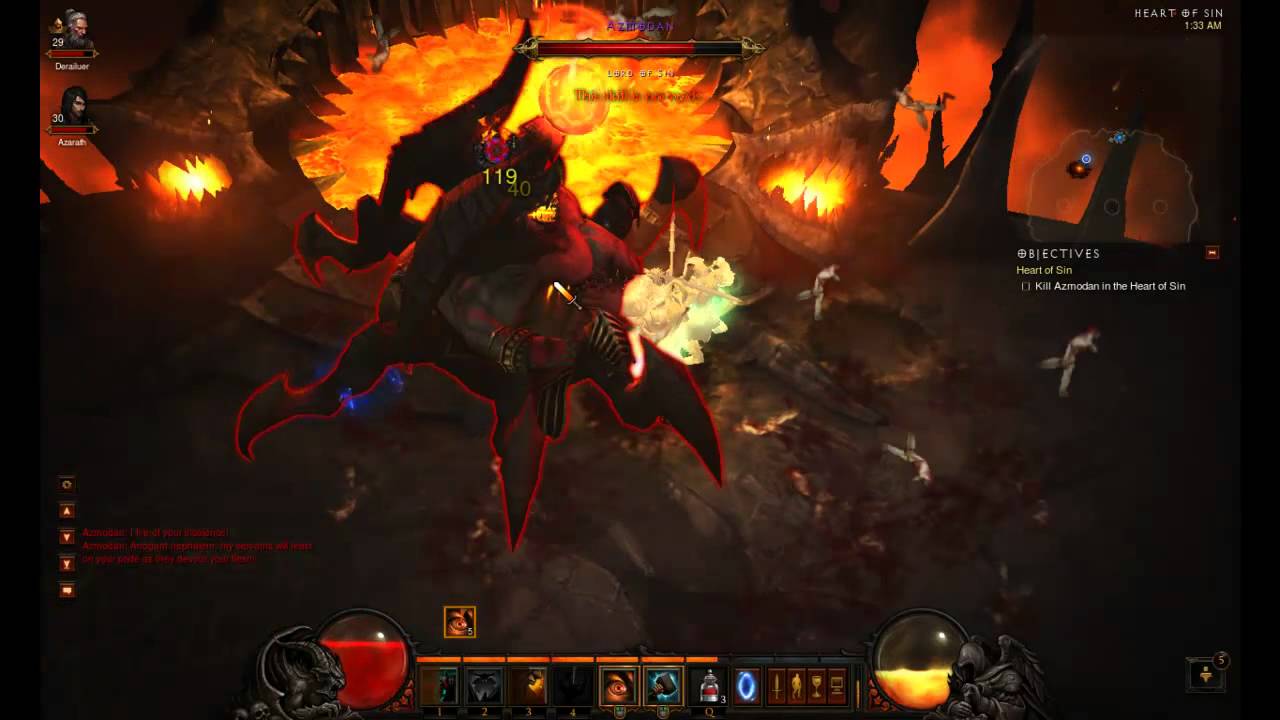 Diablo 3 Bossing Act 3 Final Boss Fight Azmodan Boss Fight Epic