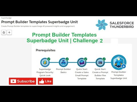 Prompt Builder Templates Superbadge Unit Challenge 2 Prompt Builder