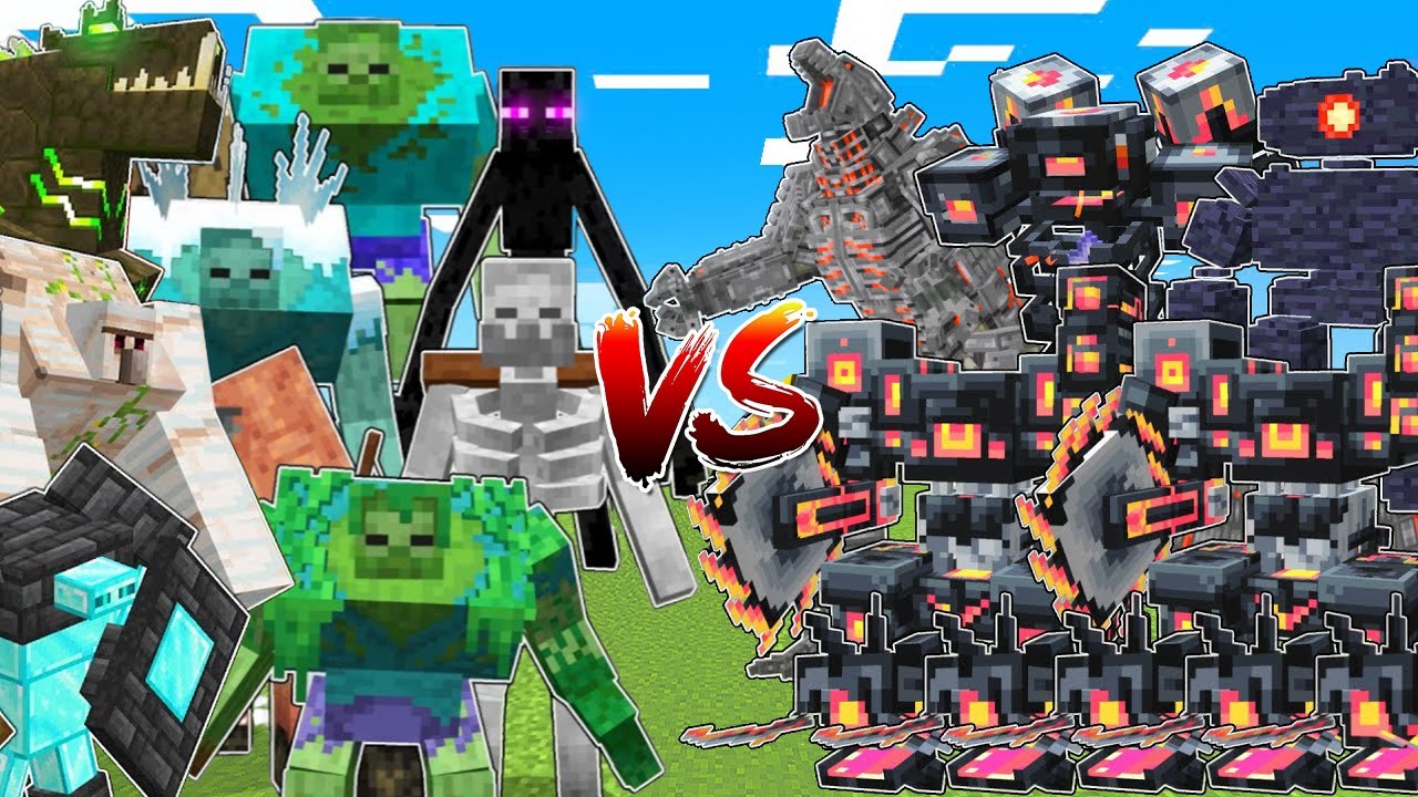 Mutants Op Bosses Vs Robots Army Youtube