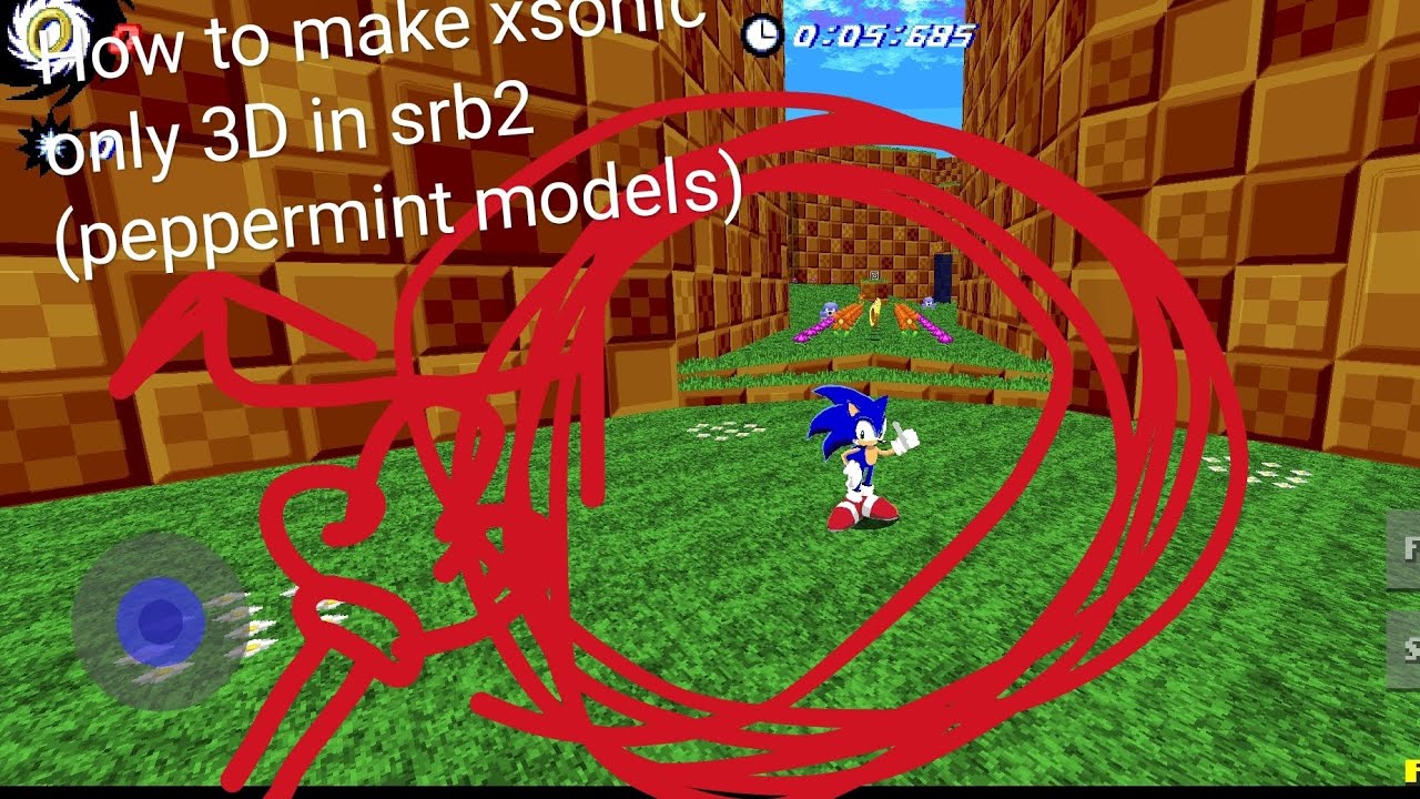 How To Make Peppermint Models Only Xsonic In Srb2 Youtube