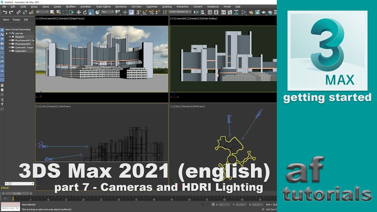 Cameras And Hdri In Arnold Getting Started In 3ds Max Part 7 Youtube