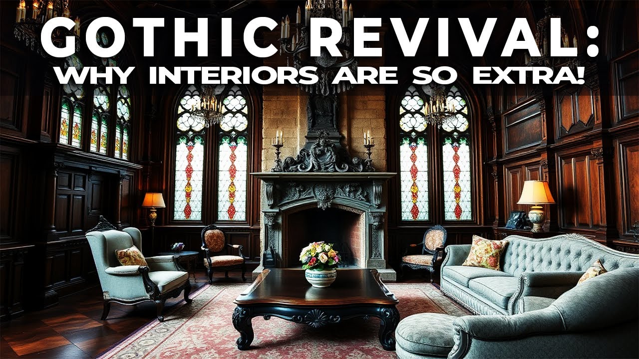 Why Gothic Revival Interiors Are So Extra Youtube