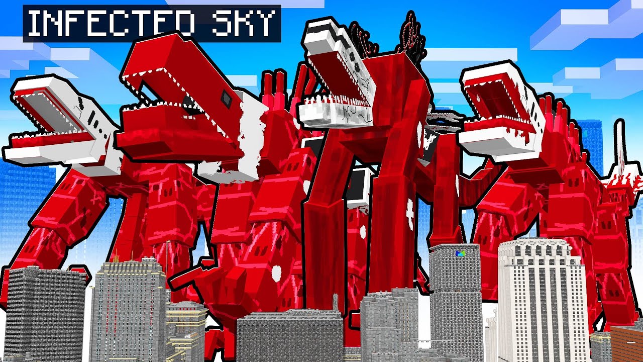 Todas As Formas Do Infected Sky No Minecraft Youtube