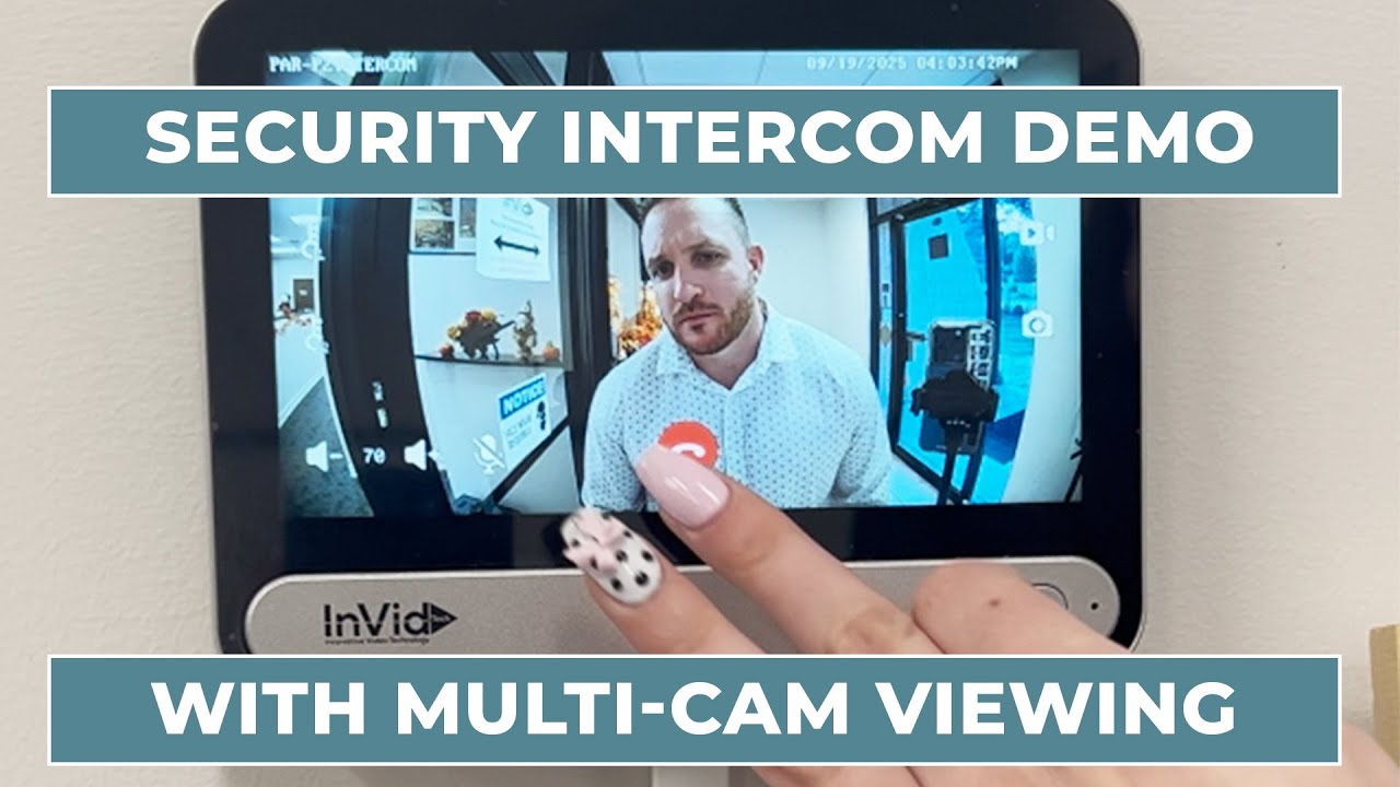 Invid Security Intercom Demo See Talk And Unlock With Multi Camera