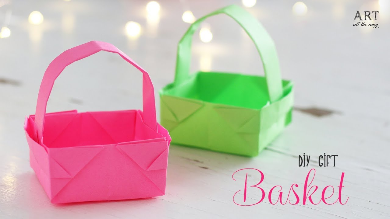 Diy Paper Basket How To Make Easy Paper Basket For Gifts 4 Gen Crafts