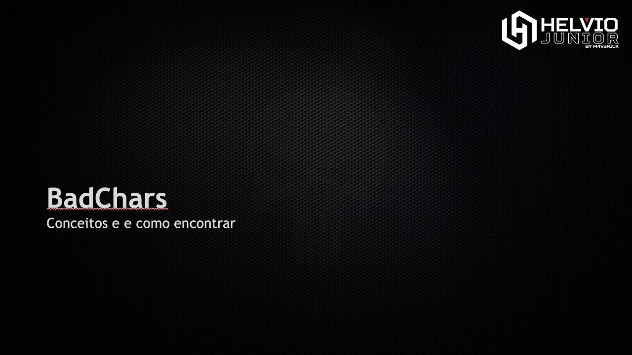 Badchars Conceitos E Como Encontrar Youtube