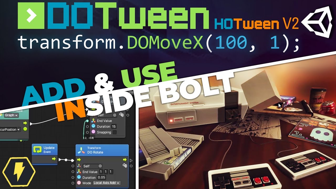 How To Add Use Dotween Inside Bolt Unity Tutorial Youtube