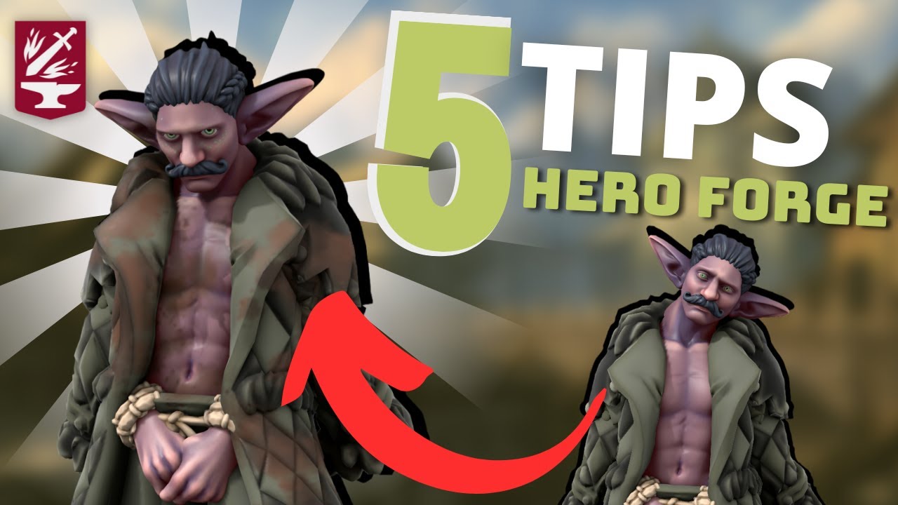 5 Tips To Improve Your Heroforge Mini S Characterisation Youtube