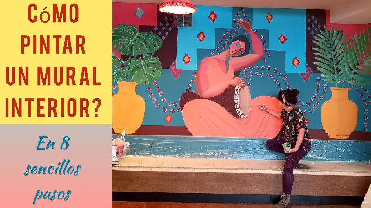 Cómo Pintar Un Mural Interior En 8 Sencillos Pasos Con Este Mural Que