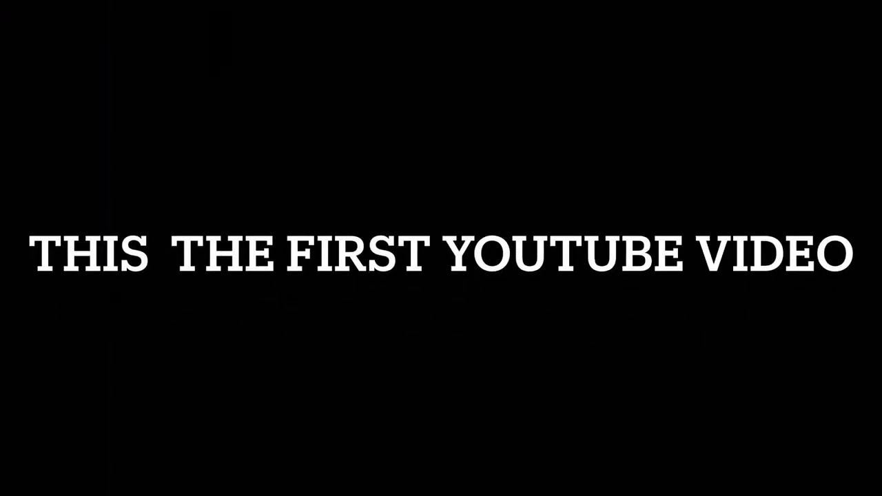 The First Youtube Video Reupload Youtube
