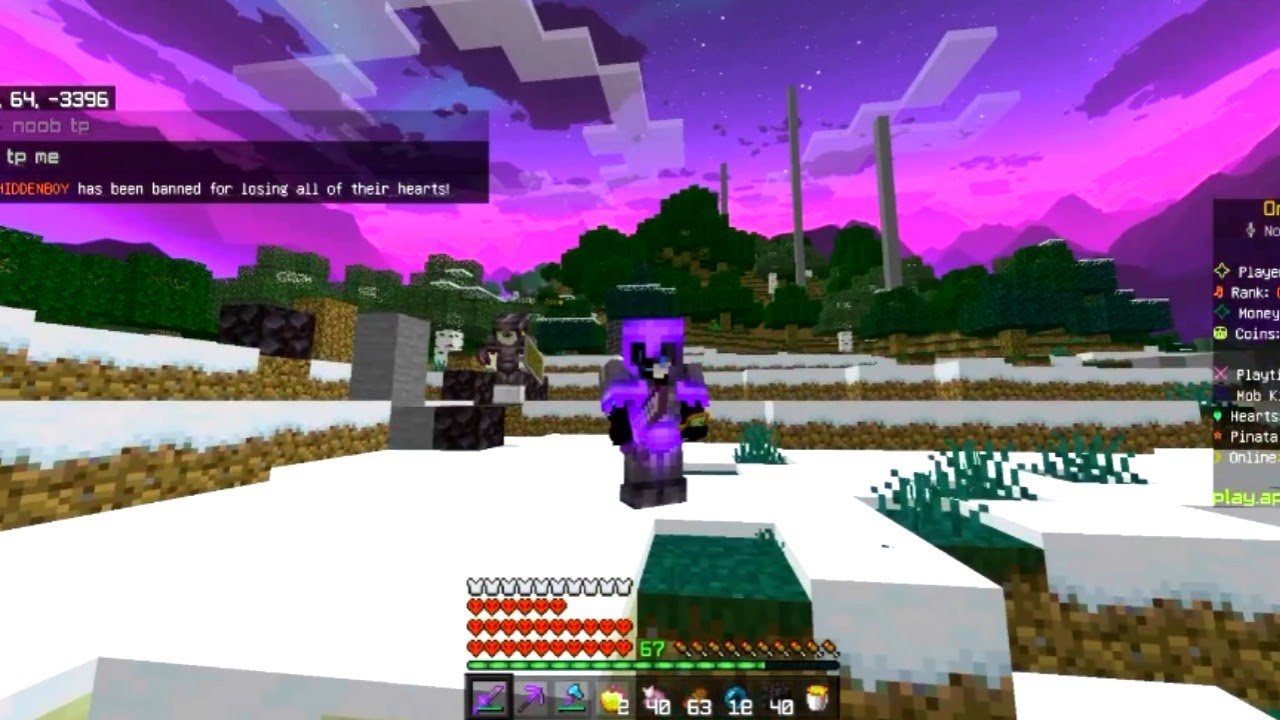 Grinding Heart On This Minecraft Lifesteal Server Applemc рџќћ Youtube