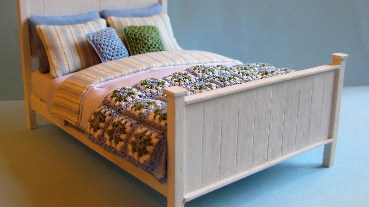 1 12th Scale Double Bed Tutorial Part Two Youtube