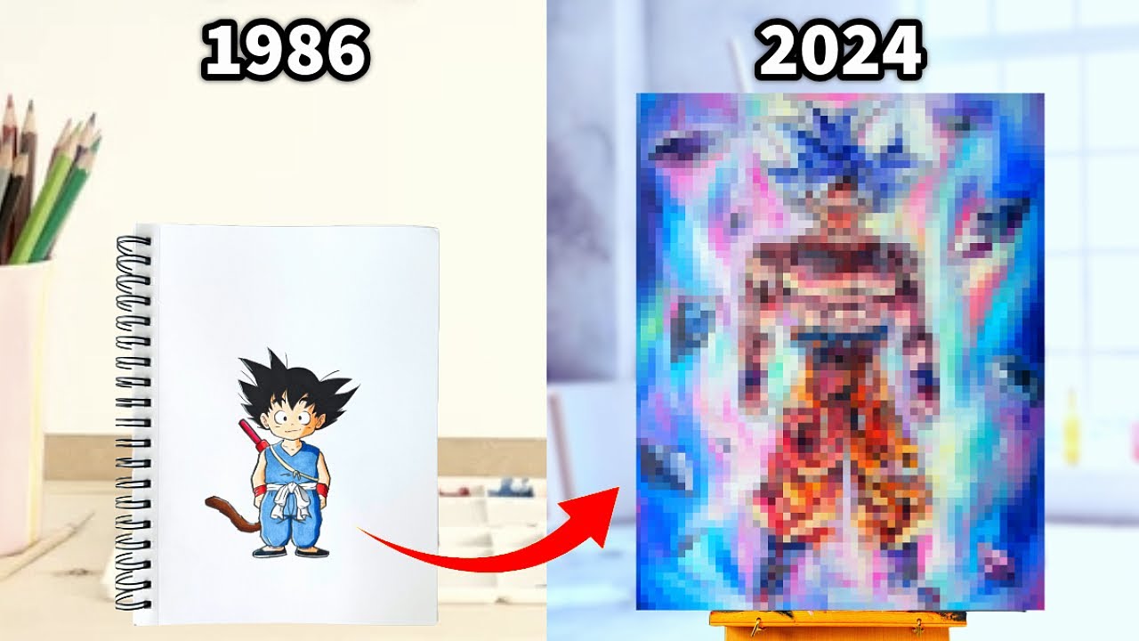 I Painted Every Goku Transformation Youtube