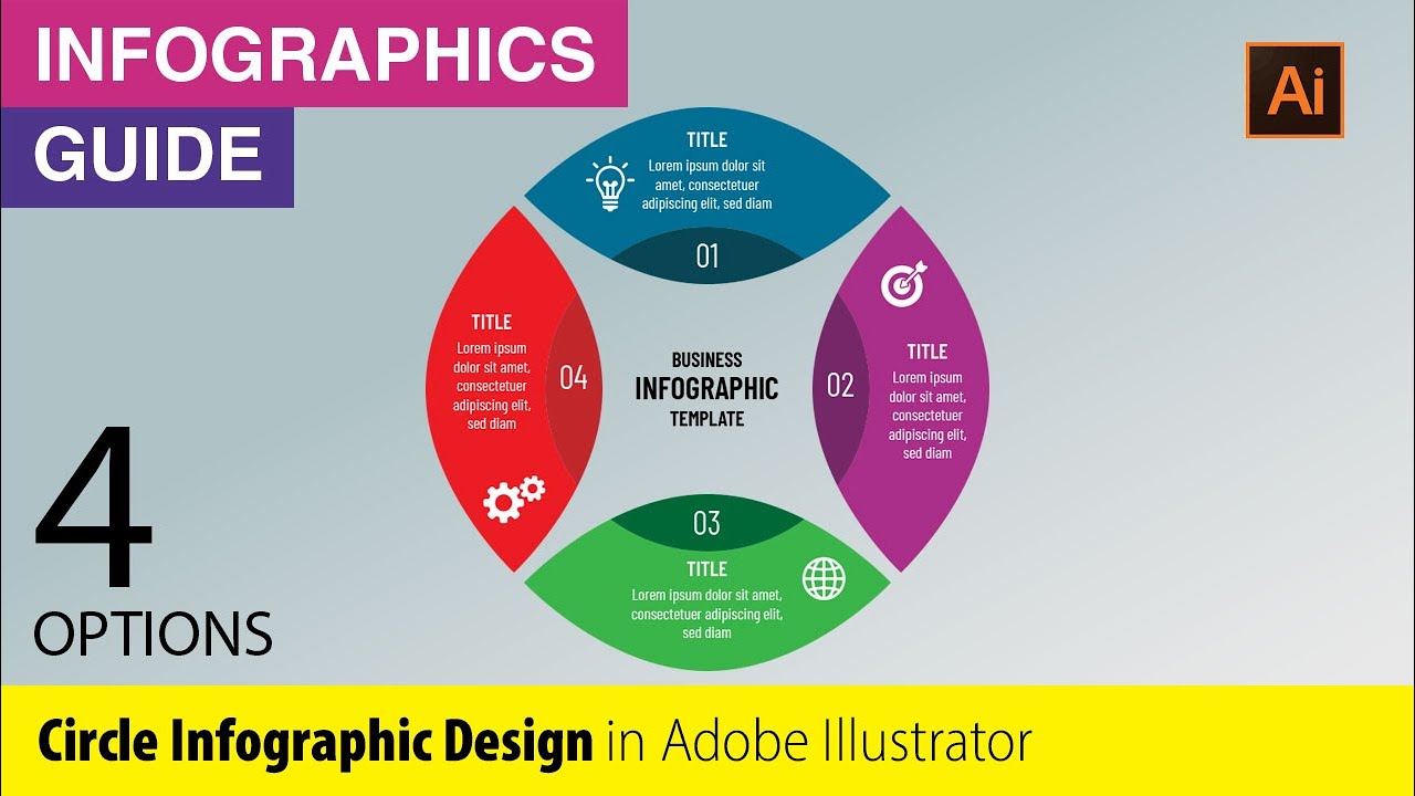 Illustrator Tutorial Round Infographic 7 Circle Infographic