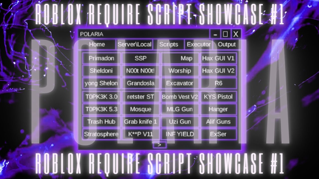 Roblox Require Script Showcase 1 Polaria Hub Youtube